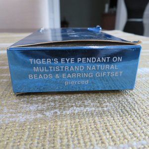 Avon | Jewelry | Vintage Avon Tigers Eye Pendant And Earrings Set ...